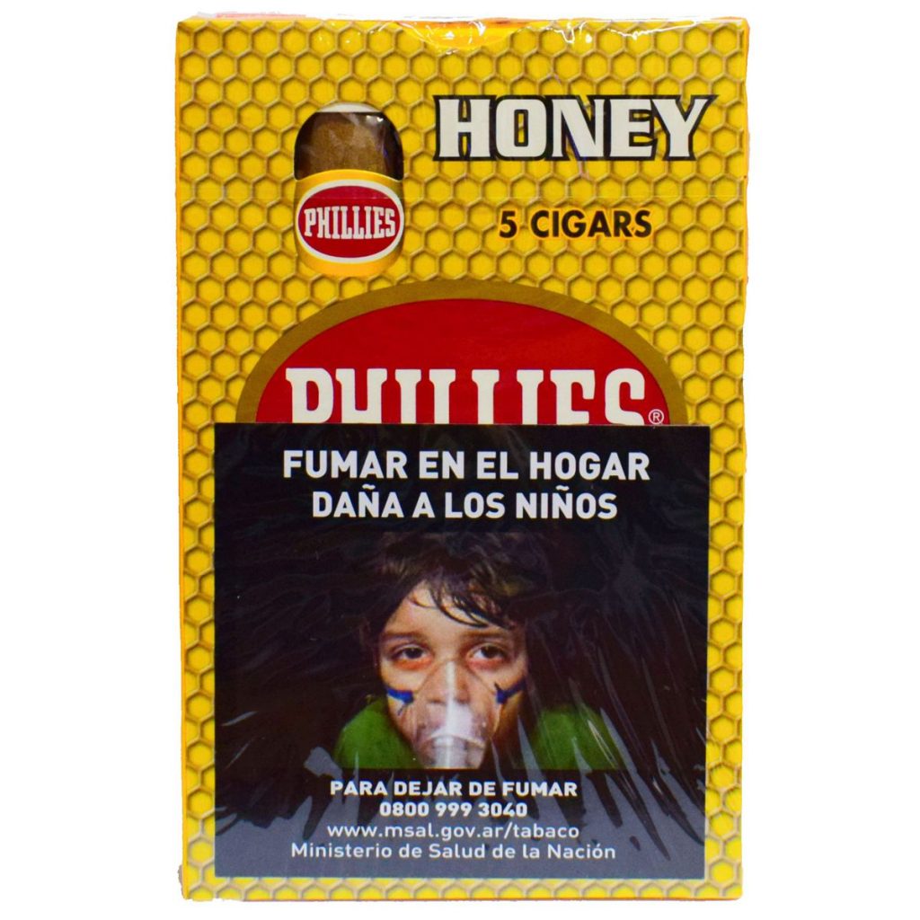 CIGARRO PHILLIES BLUNT HONEY x 5 - PARAINFERNALIA
