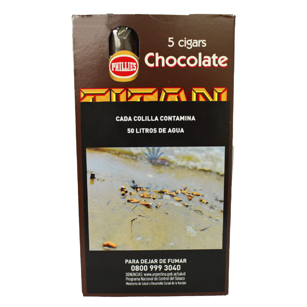 CIGARROS PHILLIES TITAN CHOCOLATE X 5 - PARAINFERNALIA
