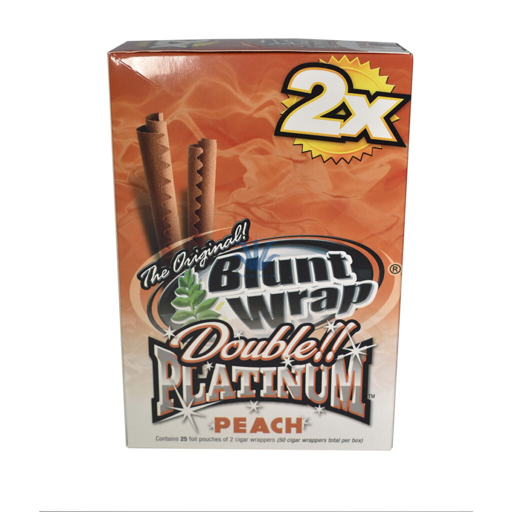 BLUNT WRAP DOUBLE PLATINUM PEACH X2 - PARAINFERNALIA