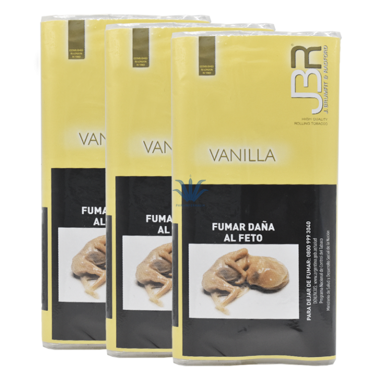 TABACO JBR VAINILLA 30GR - PARAINFERNALIA