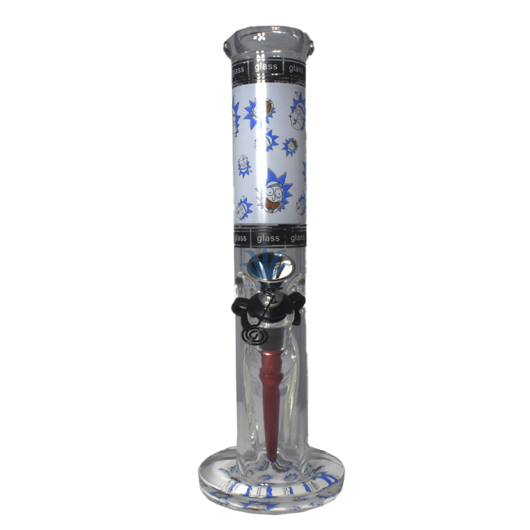 BONG DE VIDRIO PYREX RICK 30cm - PARAINFERNALIA