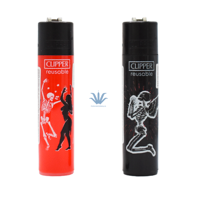 ENCENDEDOR CLIPPER LIVING SKULLS - PARAINFERNALIA