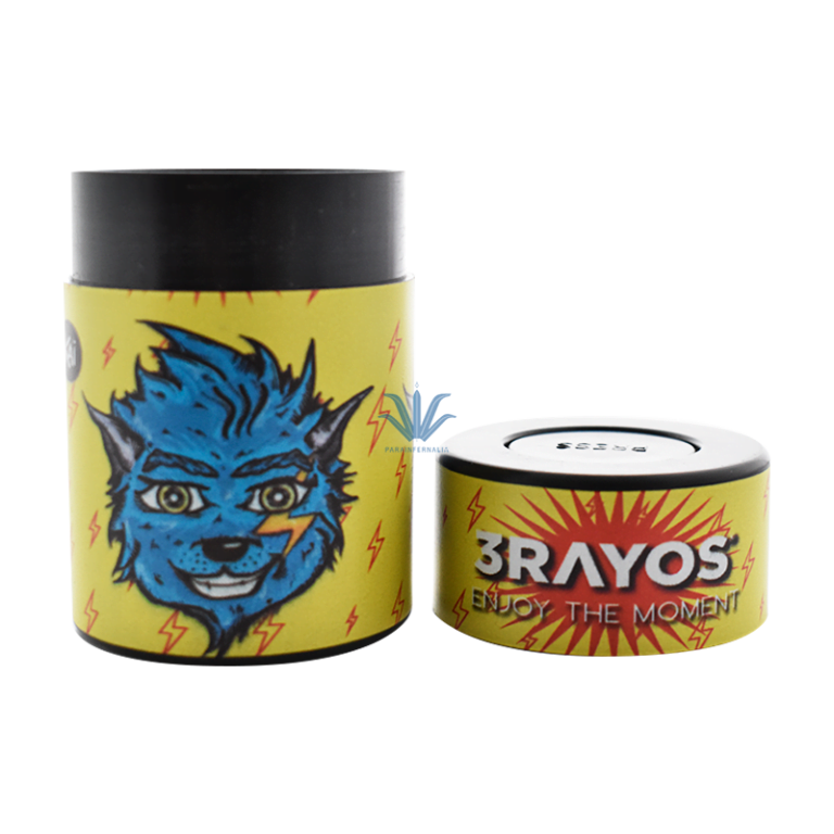 CONTENEDOR FRASCO HERMÉTICO 3RAYOS - PARAINFERNALIA