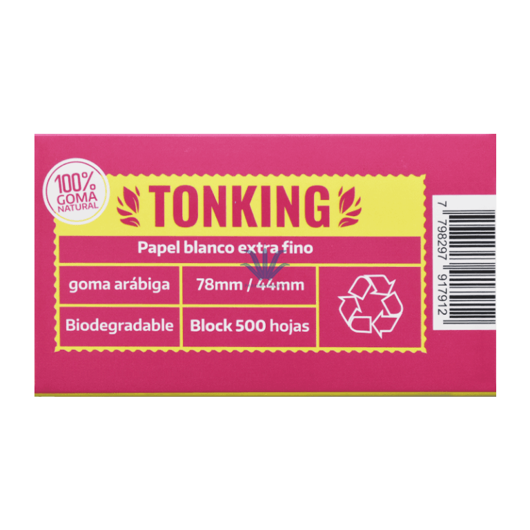 PAPEL TONKING BLOC 500 HOJAS 1¼ - PARAINFERNALIA