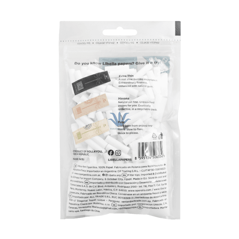 FILTROS LIBELLA SLIM LONG MENTHOL - PARAINFERNALIA